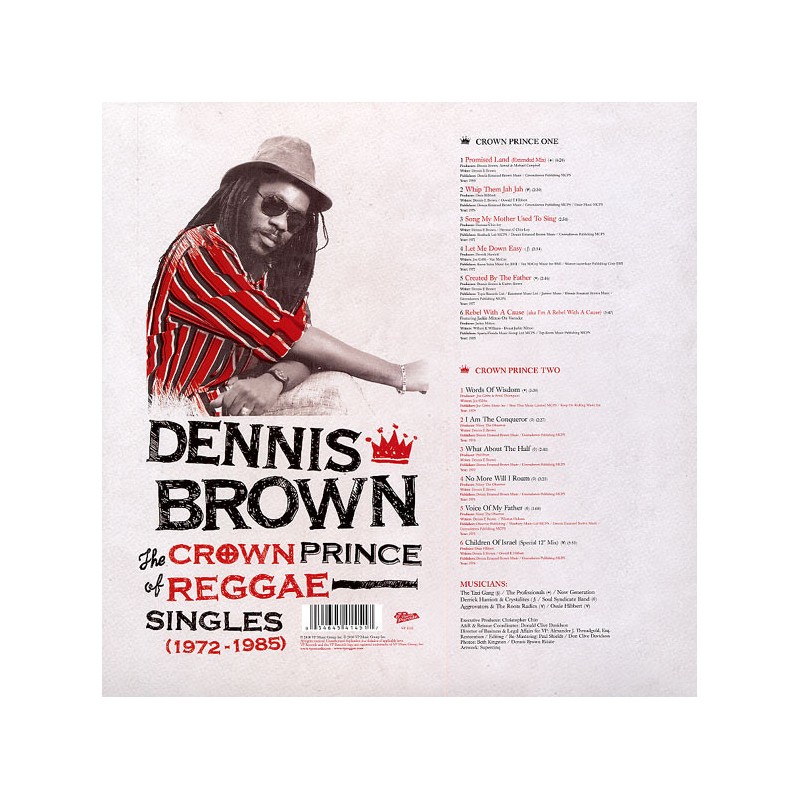 DENNIS BROWN "The Crown Singles: 1972-1985" LP. - H-Records